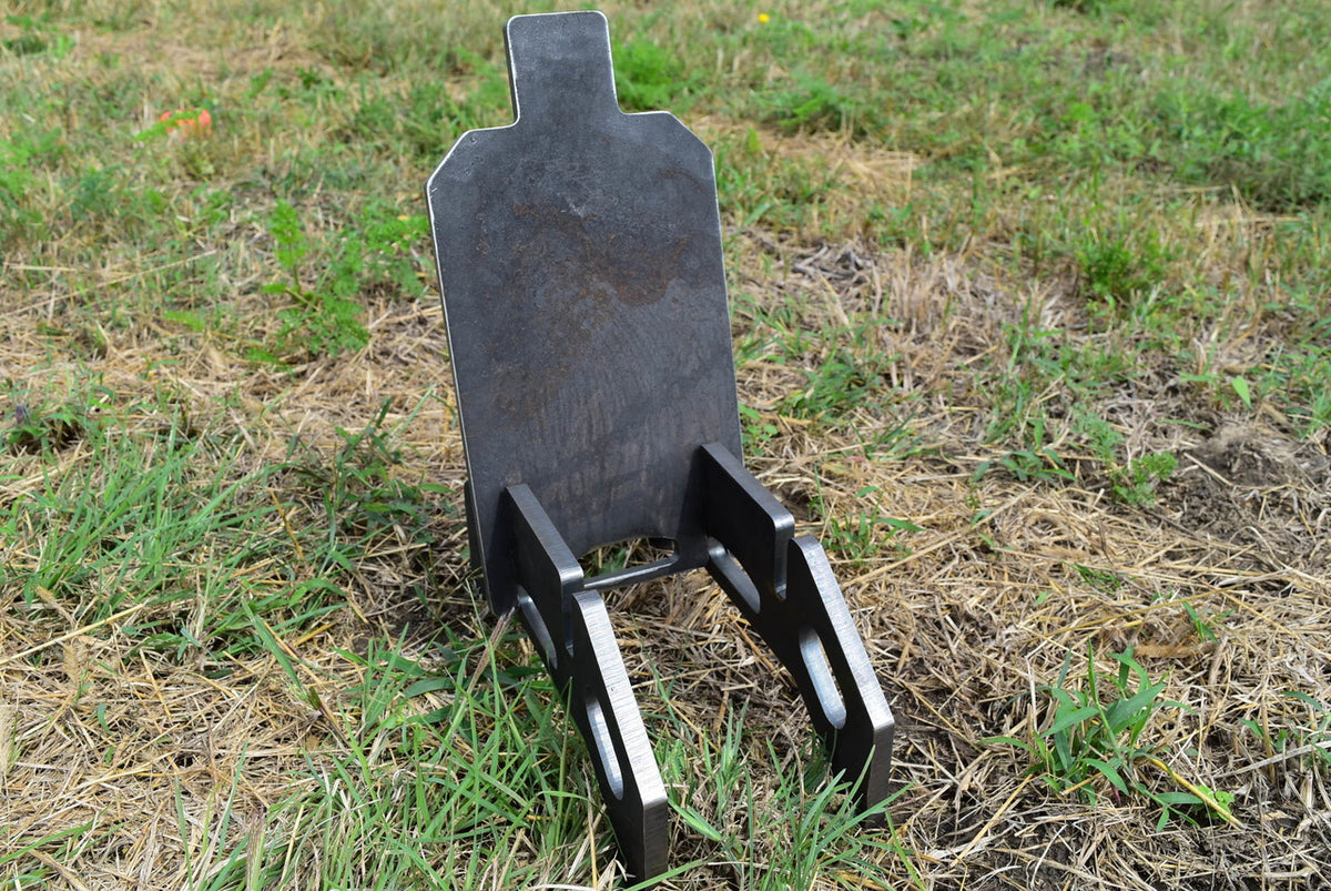 7"x13.5" IDPA Body & Stand 1/2" AR500 – hdsteeltargets